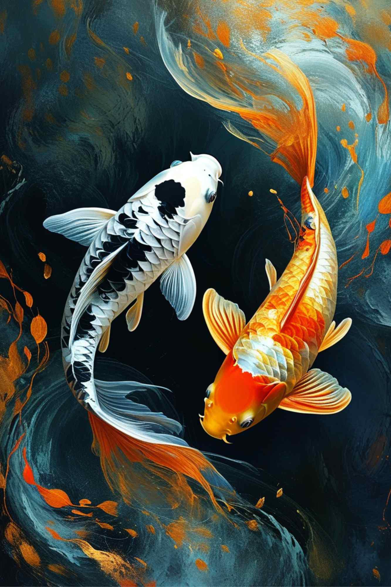 Koi Fish Wall Art Bundle | Digital Download | Elegant Japanese Koi ...