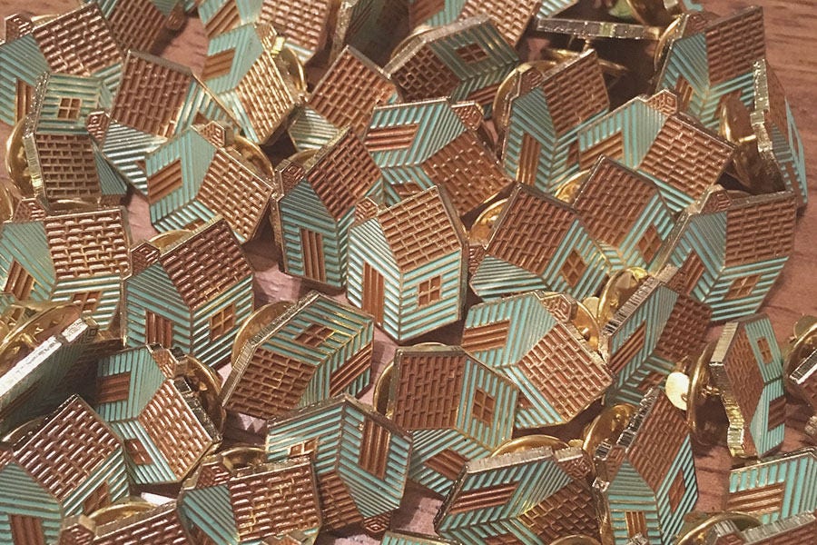 Isometric Cabin Soft Enamel Lapel Pin - Etsy