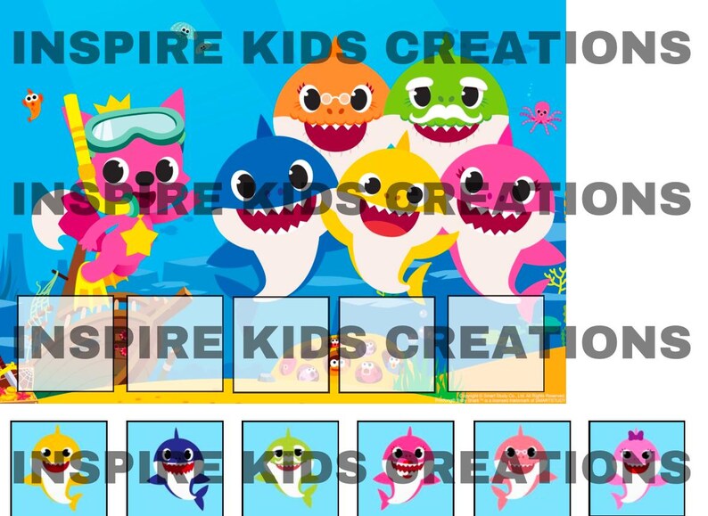 Baby Shark Token Board - Etsy