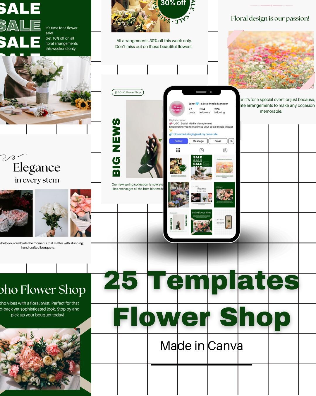 SNS Templates CANVA - Etsy