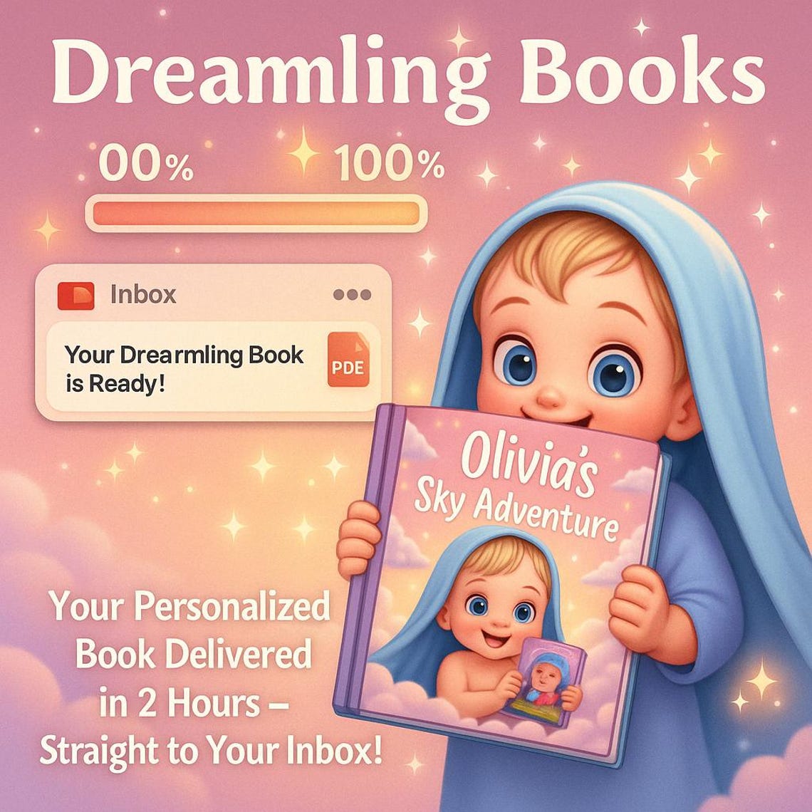 Personalized Kids Storybook PDF 10 Pages, Magical Kids' Nighttime ...