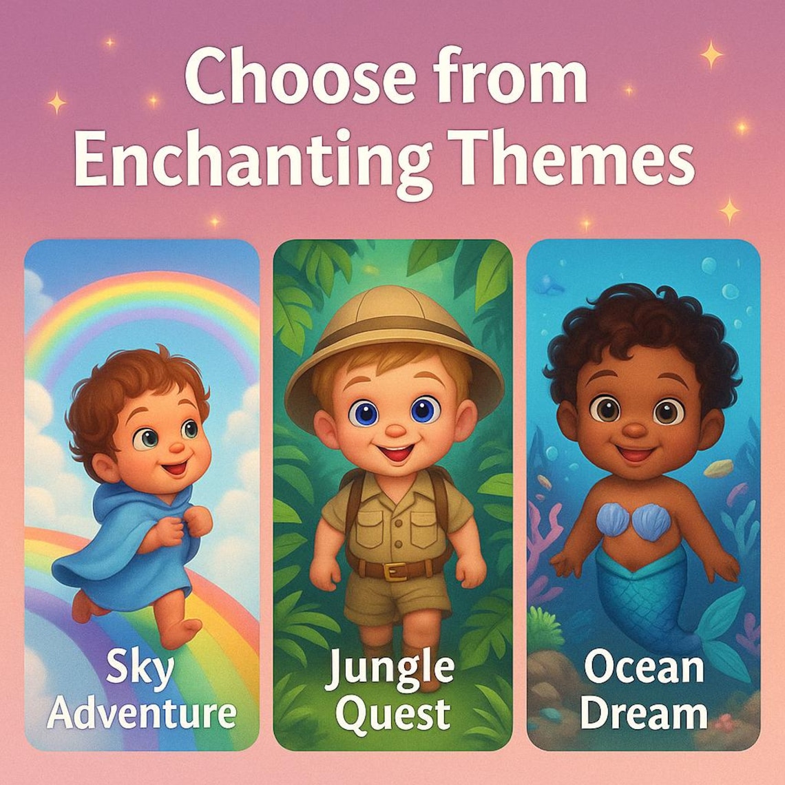 Personalized Kids Storybook PDF 10 Pages, Magical Kids' Nighttime ...