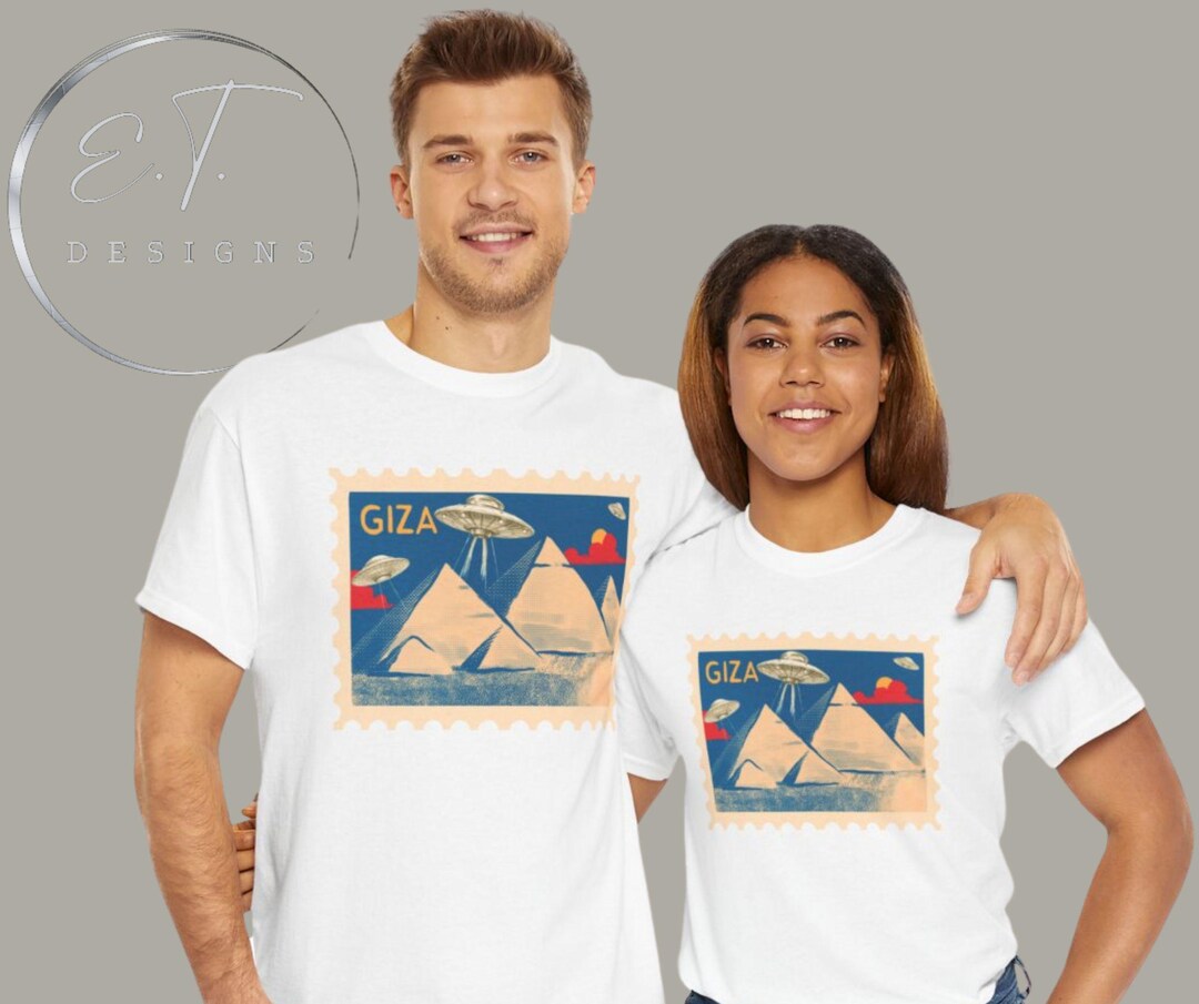 Pyramid Shirt, Giza, UFO, Desert Shirt, Funny Shirt, Giza Pyramids ...