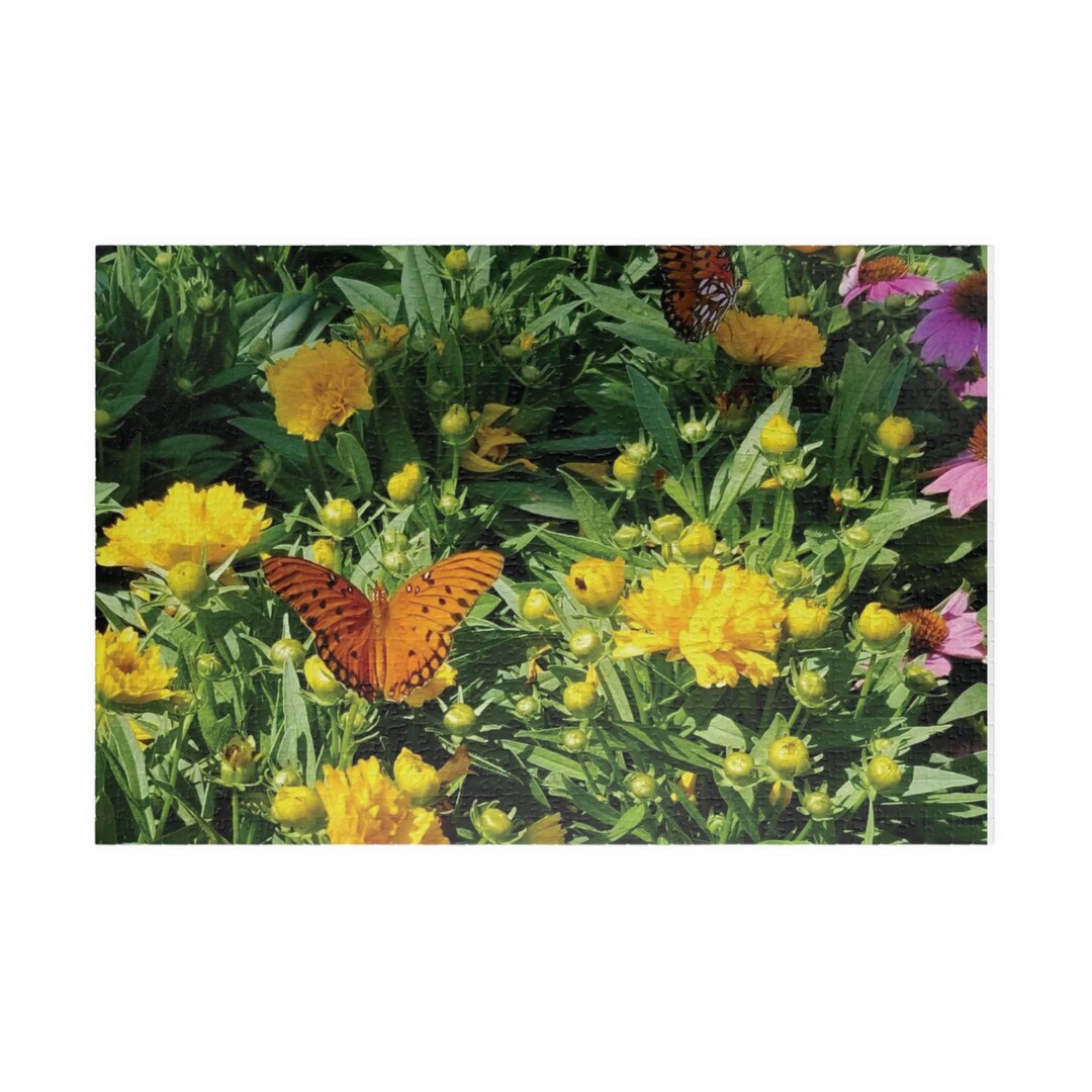 Butterfly Garden Puzzle, Realistic Jigsaw Puzzle, 110 Piece Puzzle, 252 ...