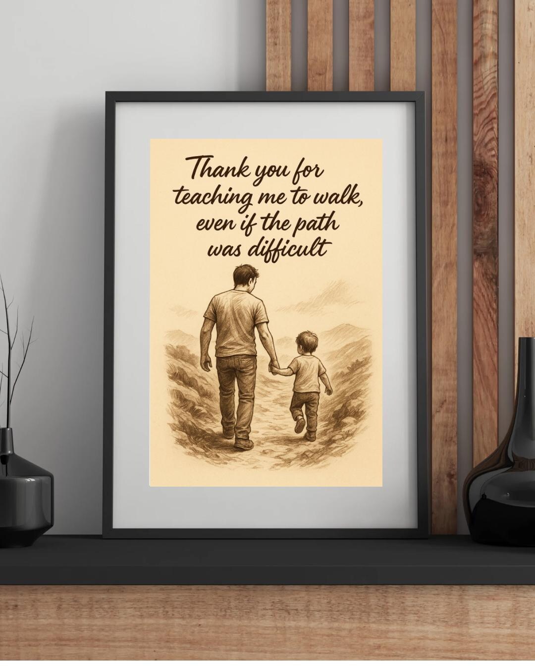 Sentimental Wall Art for Father's Day, Gift for Dad, Inspirational ...