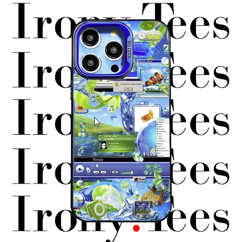 Frutiger Aero Y2K 90s 2000s Windows 98 Aesthetic iPhone Case Retro PC ...