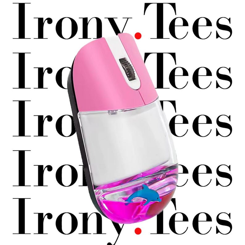 Frutiger Aero Wireless Bluetooth Aqua Mouse | Pink Dolphin White ...