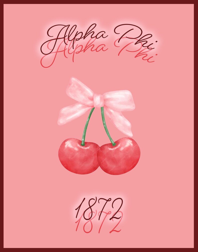 Alpha Phi Wall Poster - Etsy