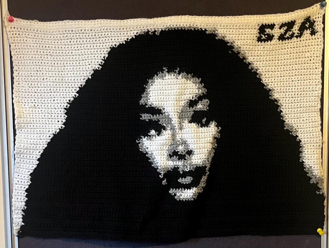 SZA Crochet Tapestry - Etsy