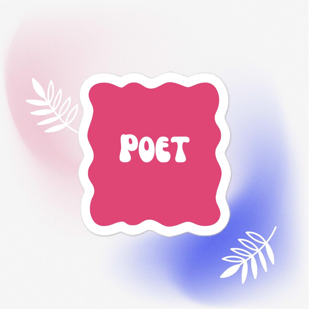 Poet Sticker - Etsy