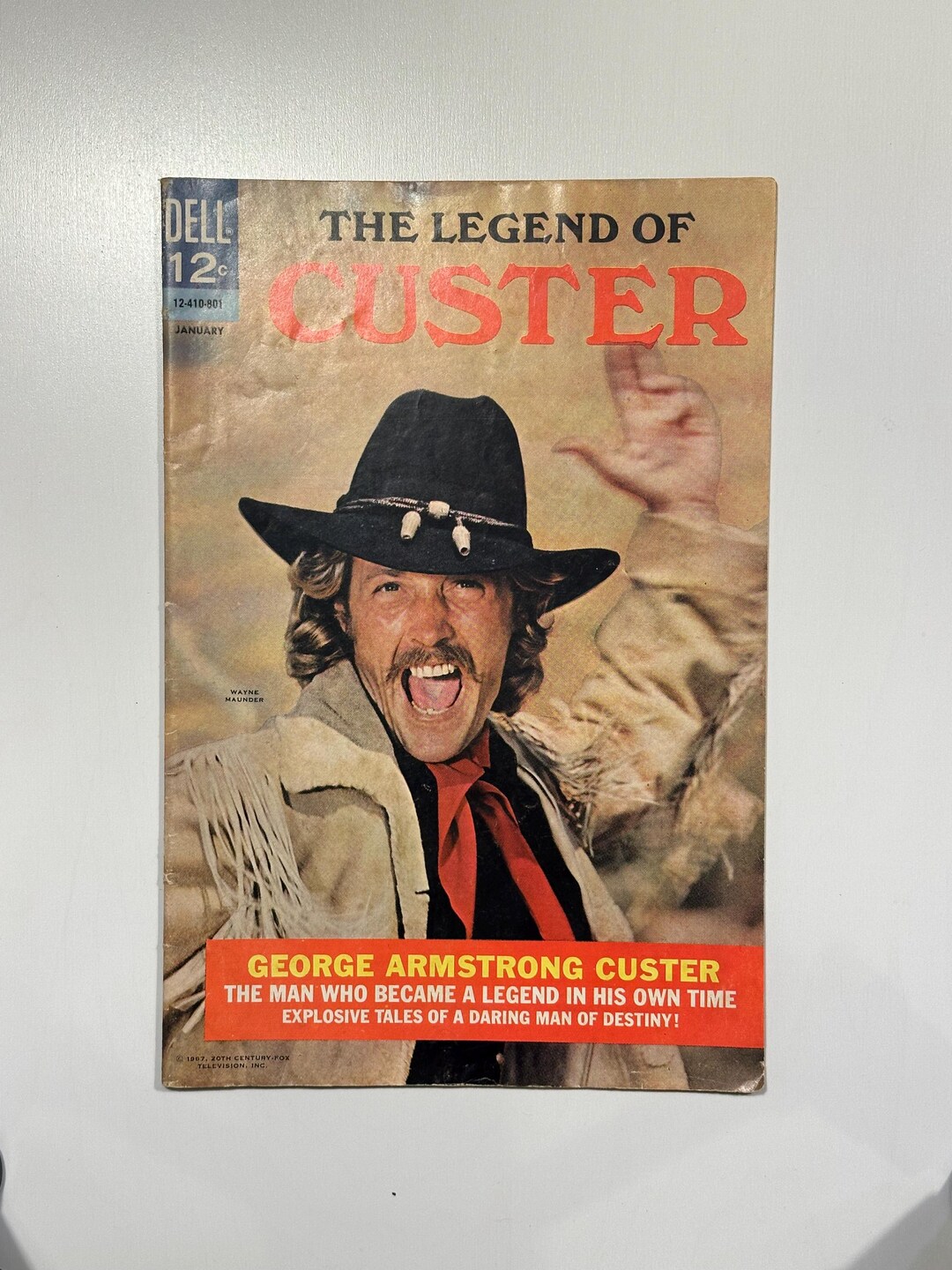 Vintage 1967 Dell Comic – the Legend of Custer – Wayne Maunder Cover ...