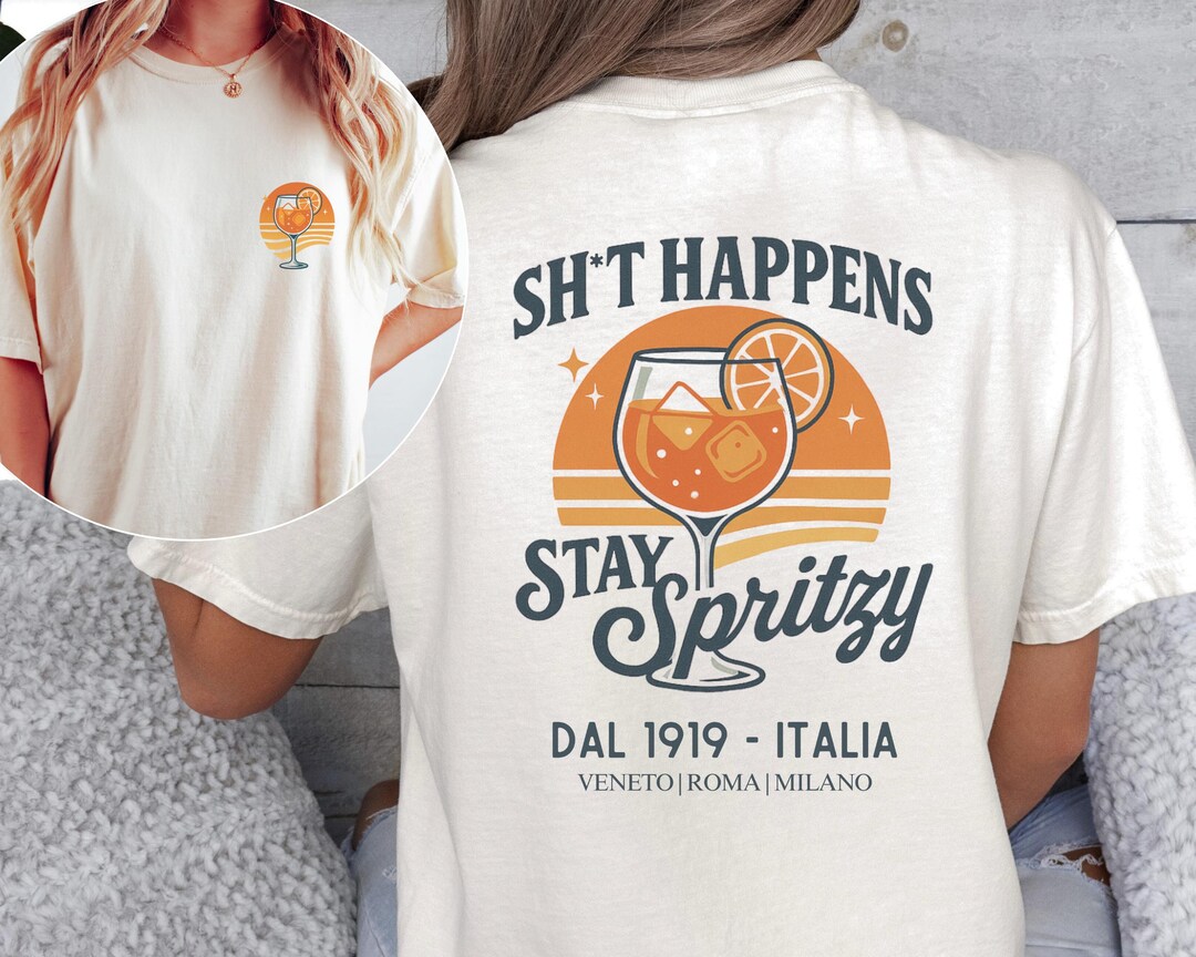 Funny Aperol Spritz Shirt, Retro Cocktail Tee, Cocktail Summer Vibes ...