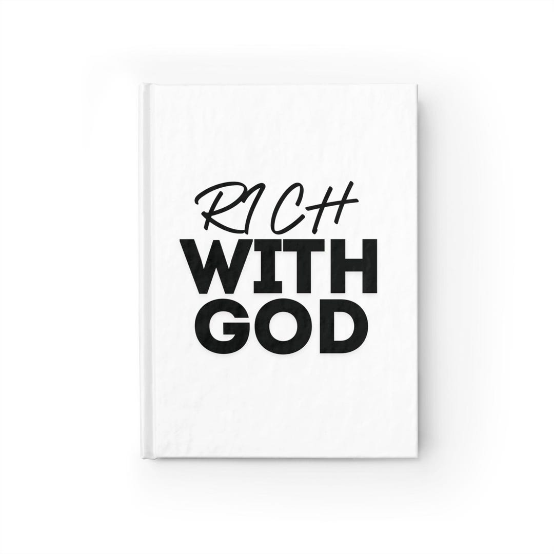 Rich With God Spiritual Inspiration Journal - Ruled Line, Faith Journal ...