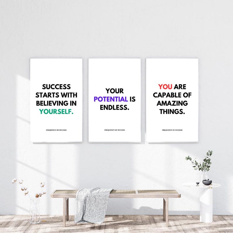 Your Potential is Endless Wall Art Printable | Motivational Wall Art ...