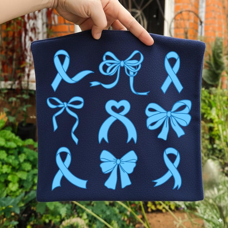 Diabetes Awareness Blue Coquette Bow PNG Shirt Design, Blue Ribbon ...