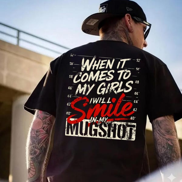 Mugshot Tee for Girl - Etsy