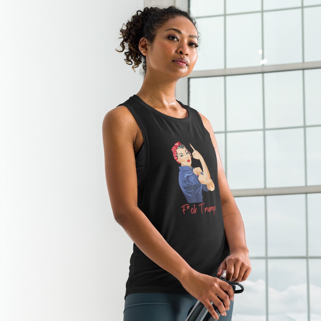 Fck Trump Rosie the Riveter Ladies' Muscle Tank - Etsy