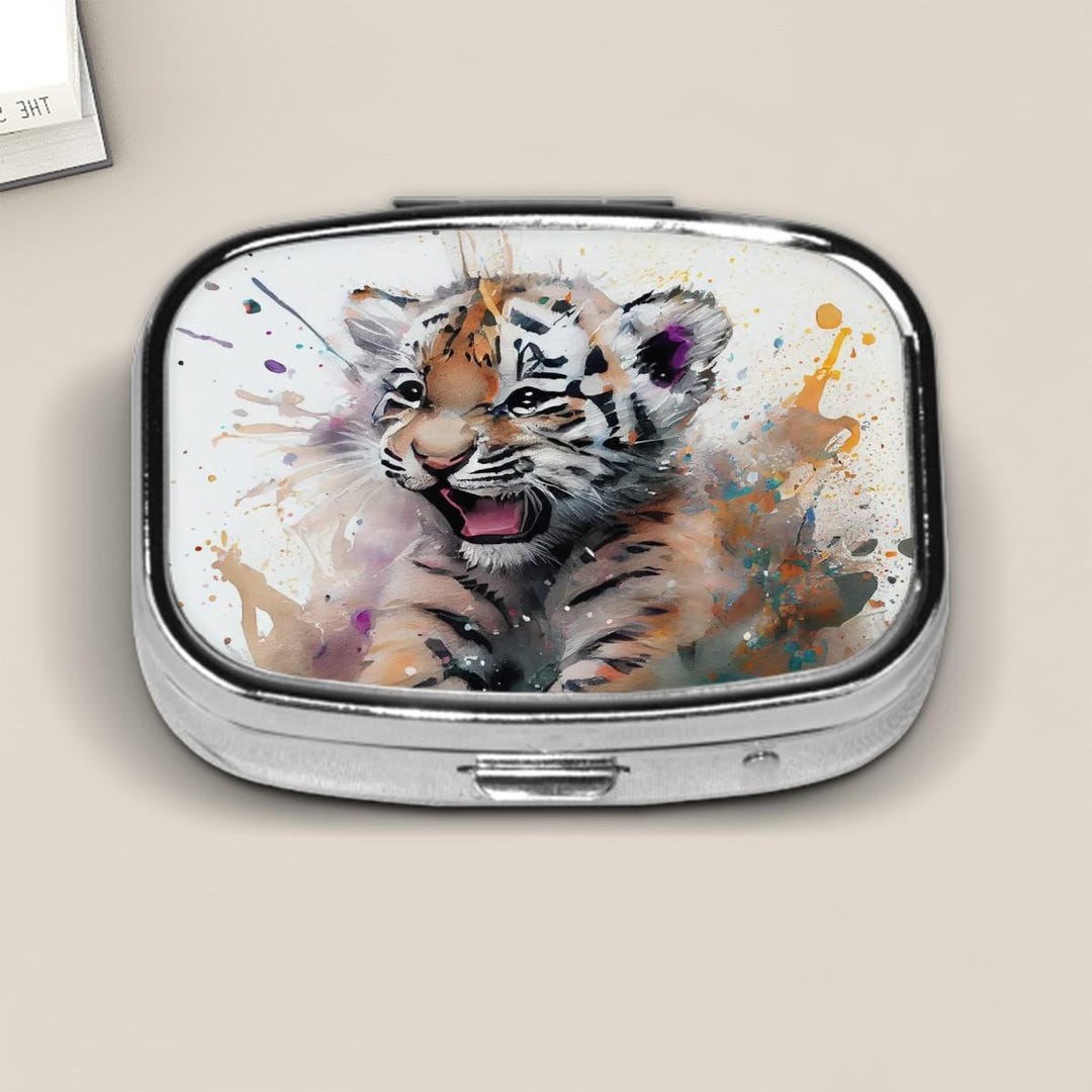 Square Pill Case: Travel-friendly Metal Pill Container - Etsy