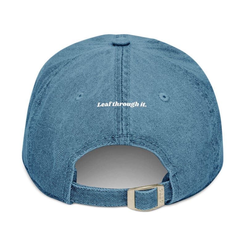 Quirky Embroidered Denim Hat | Nature Lover Gift, Eco-friendly ...