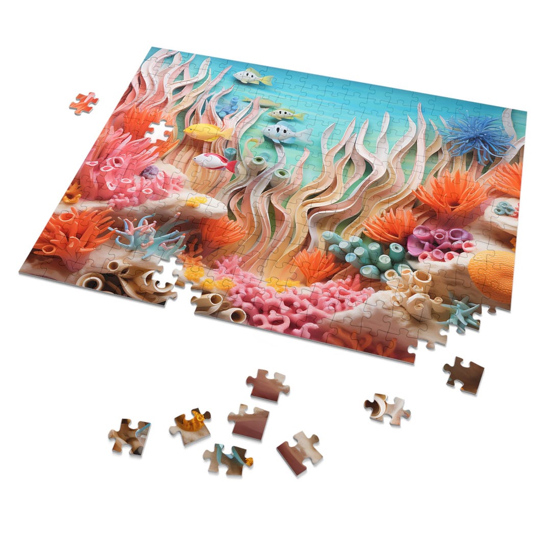 Coral Reef Jigsaw Puzzle - 252 Count With Tin, Ocean Scene, Family Game ...