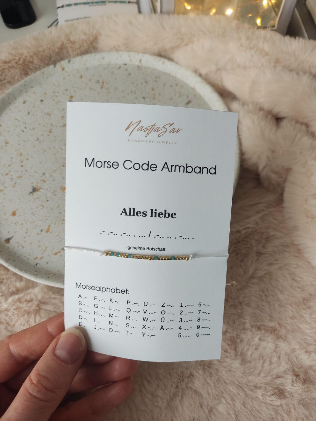 Morse Code Bracelet With Saying, Handmade Jewelry, Gift Idea ...