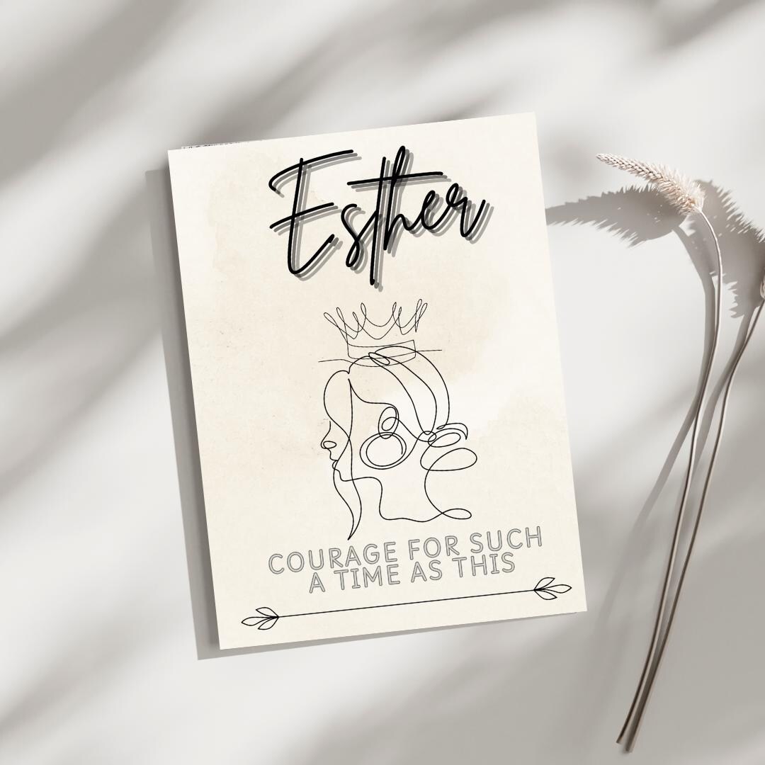 Esther Bible Study, Digital Devotional, Christian, Bible Journal, Gift ...