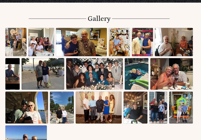 Custom Online Digital Memorial Tributes Personalized Memorial for Loved ...