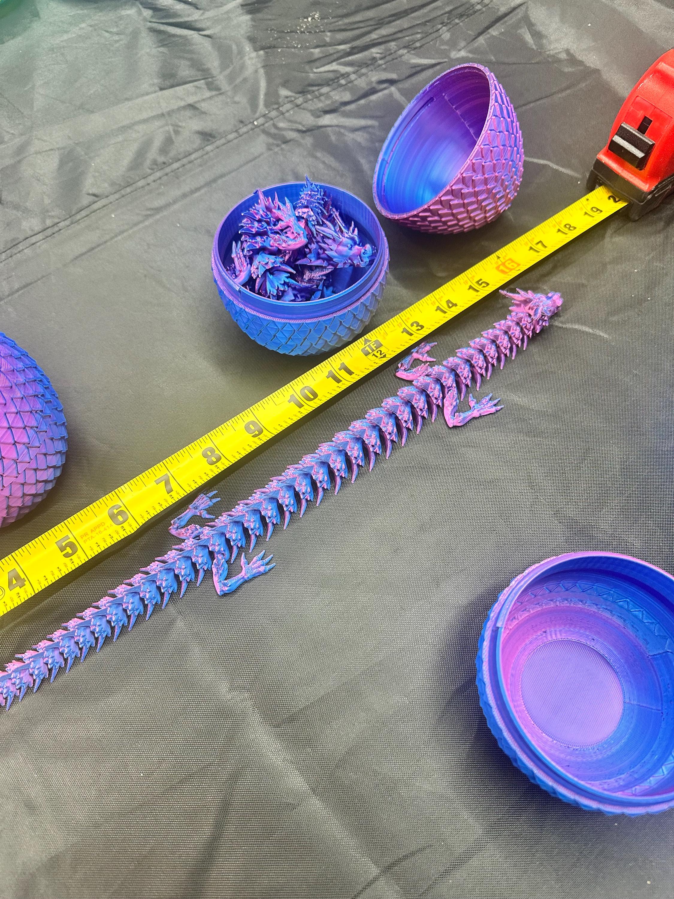 3d Printed Dragon and Egg - Etsy