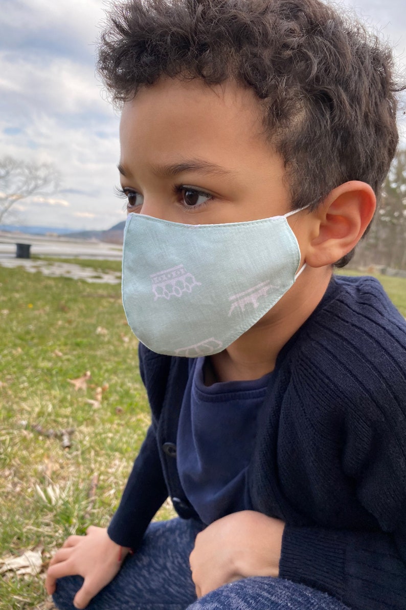 Children's face mask with filter Kid's mask Washable | Etsy