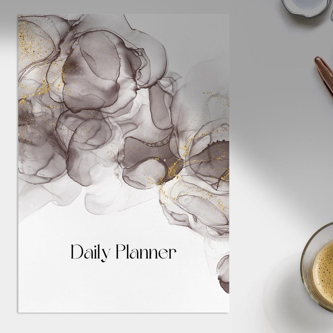 Daily Planner Cover Page A4 Printable Inserts Filofax Compatible Covers ...