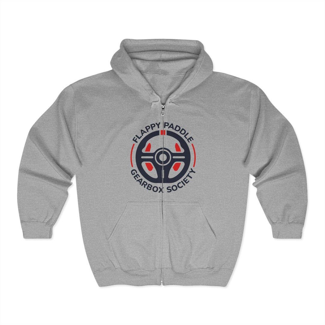 Flappy Paddle Gearbox Society Zip Hoodie - Unisex Heavy Blend™, Car Guy ...