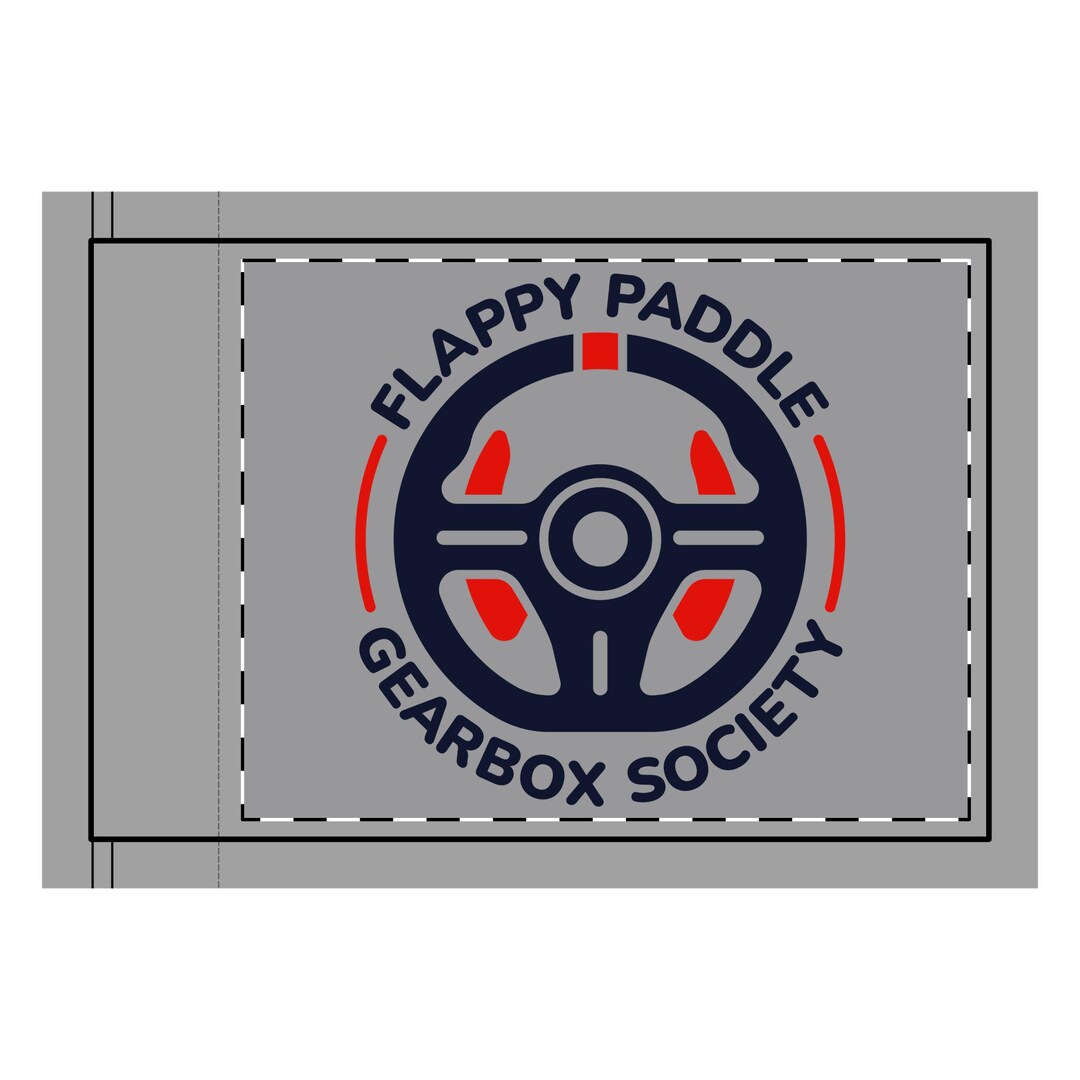 Flappy Paddle Gearbox Society Double-sided Flag, Outdoor Decor, Car ...
