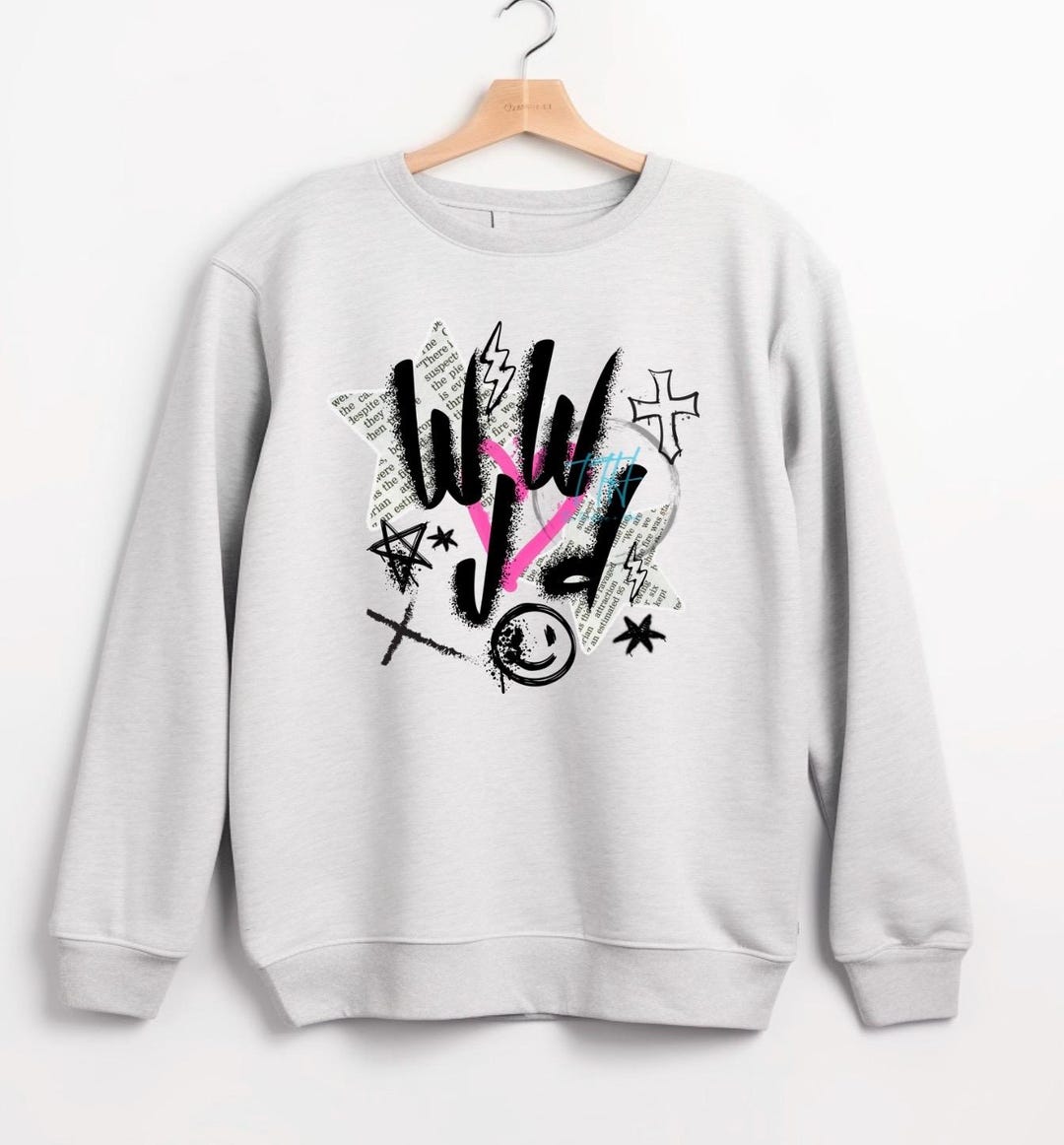 WWJD Graphic Sweatshirt - Made to Order - Etsy