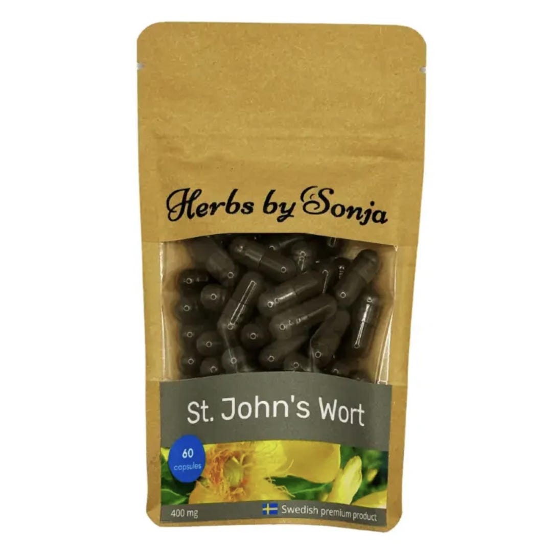 Highly Concentrated St John’s Wort Capsules: 0.3% Hypericin. 8 1 Ratio ...