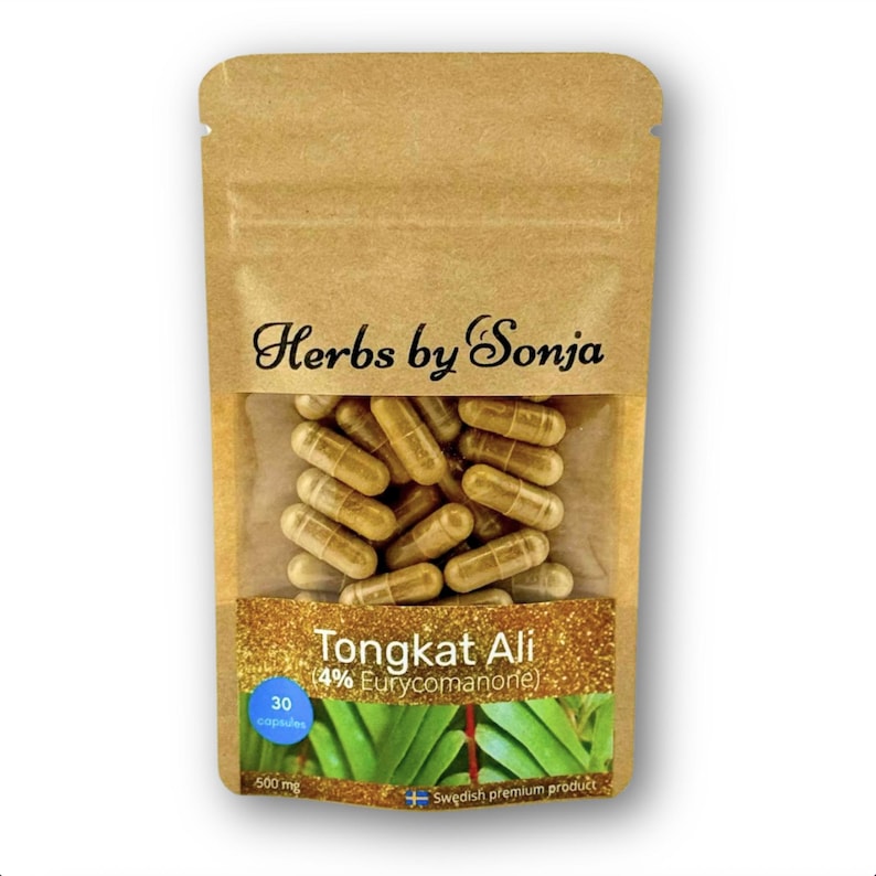 Tongkat Ali 4% Capsules: Eurycomanone, Vegan Herbal Supplement - Etsy