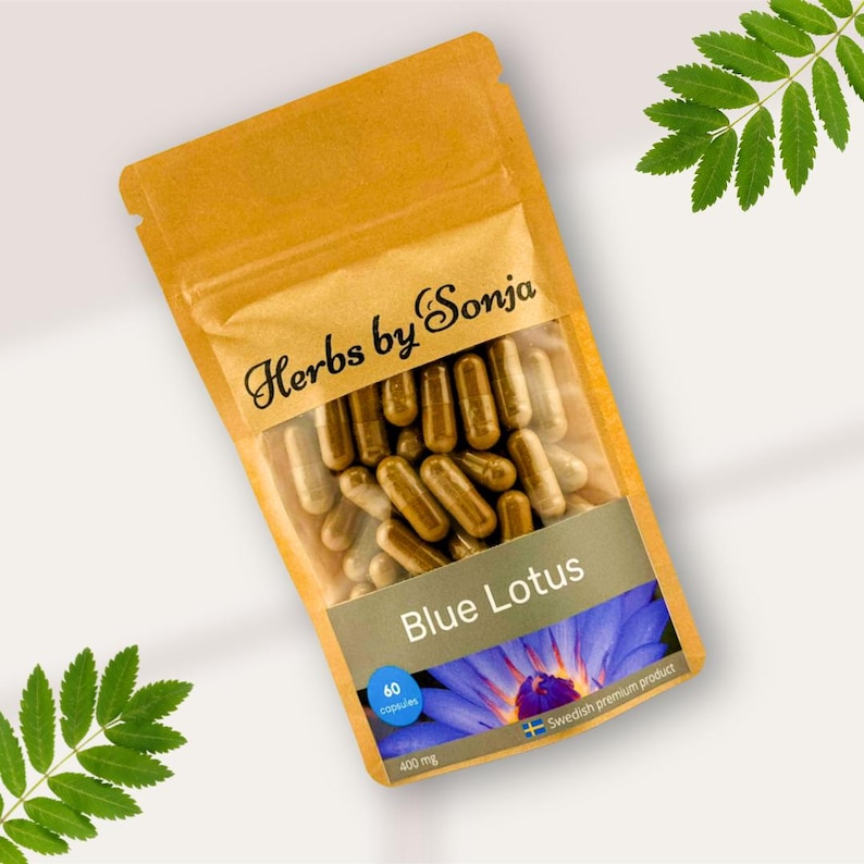Blue Lotus 400 Mg Capsules. Highly Concentrated 200:1 Extract. No ...