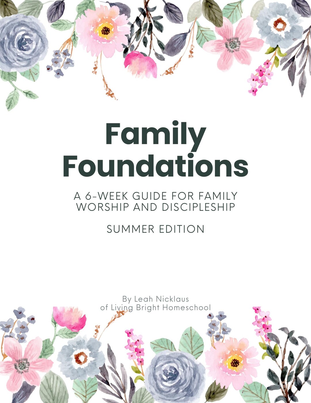 Family Discipleship Guide- Summer, Charlotte Mason Family Discipleship ...