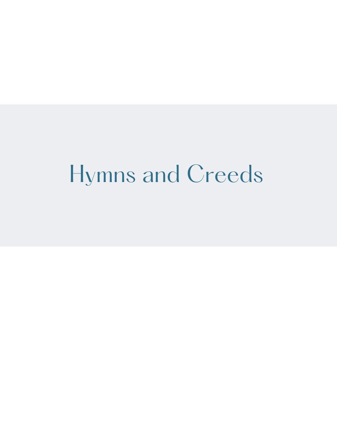 Printable Hymns and Creed for Classical Charlotte Mason Homeschool, Hymn Printable, Nicene Creed ...