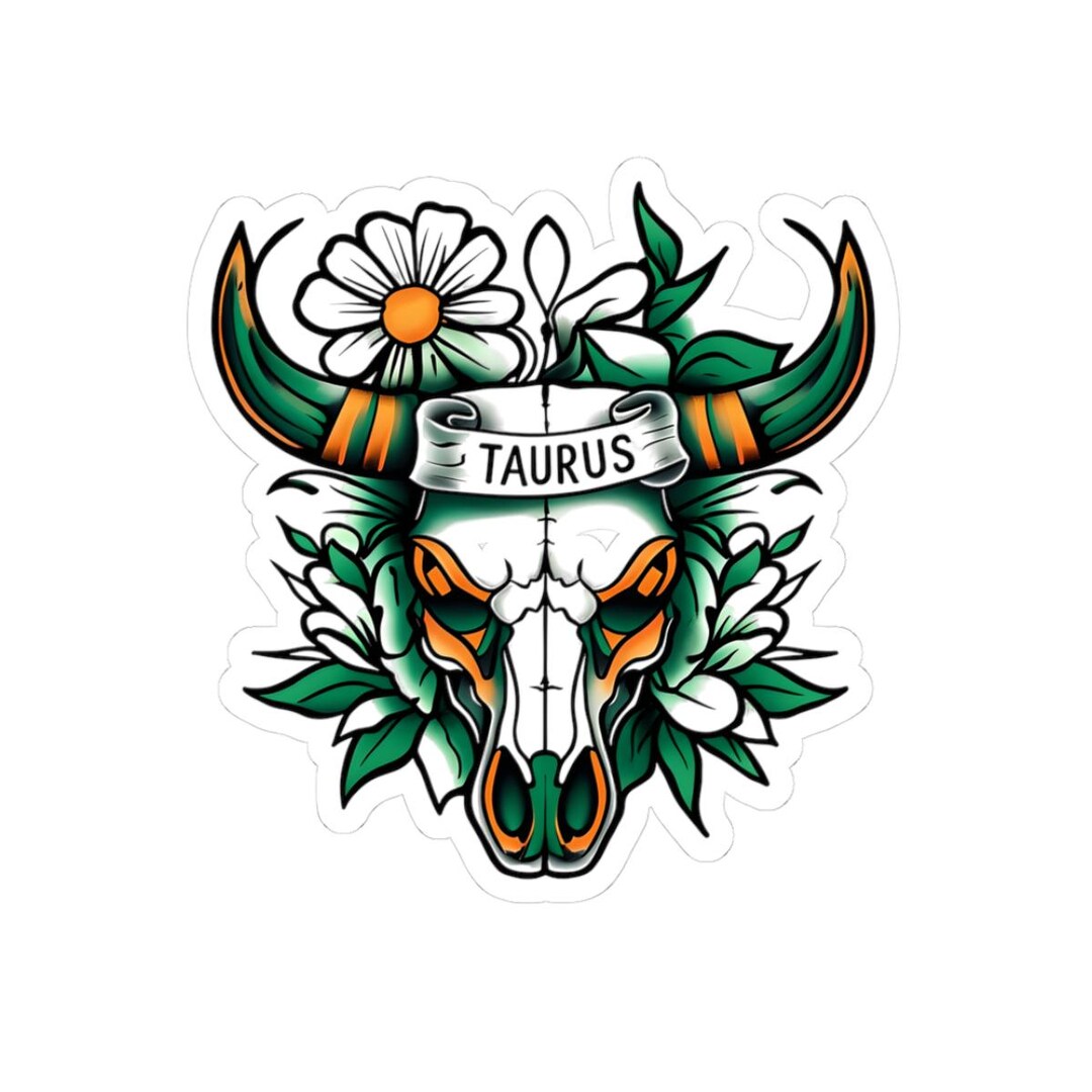 Taurus Sticker, Taurus Zodiac Sticker, Taurus Astrology Decal, Taurus ...