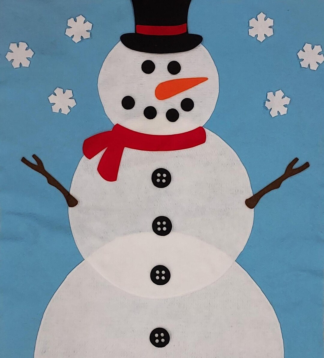 Felt Snowman Activity for Toddlers and Kids - Etsy