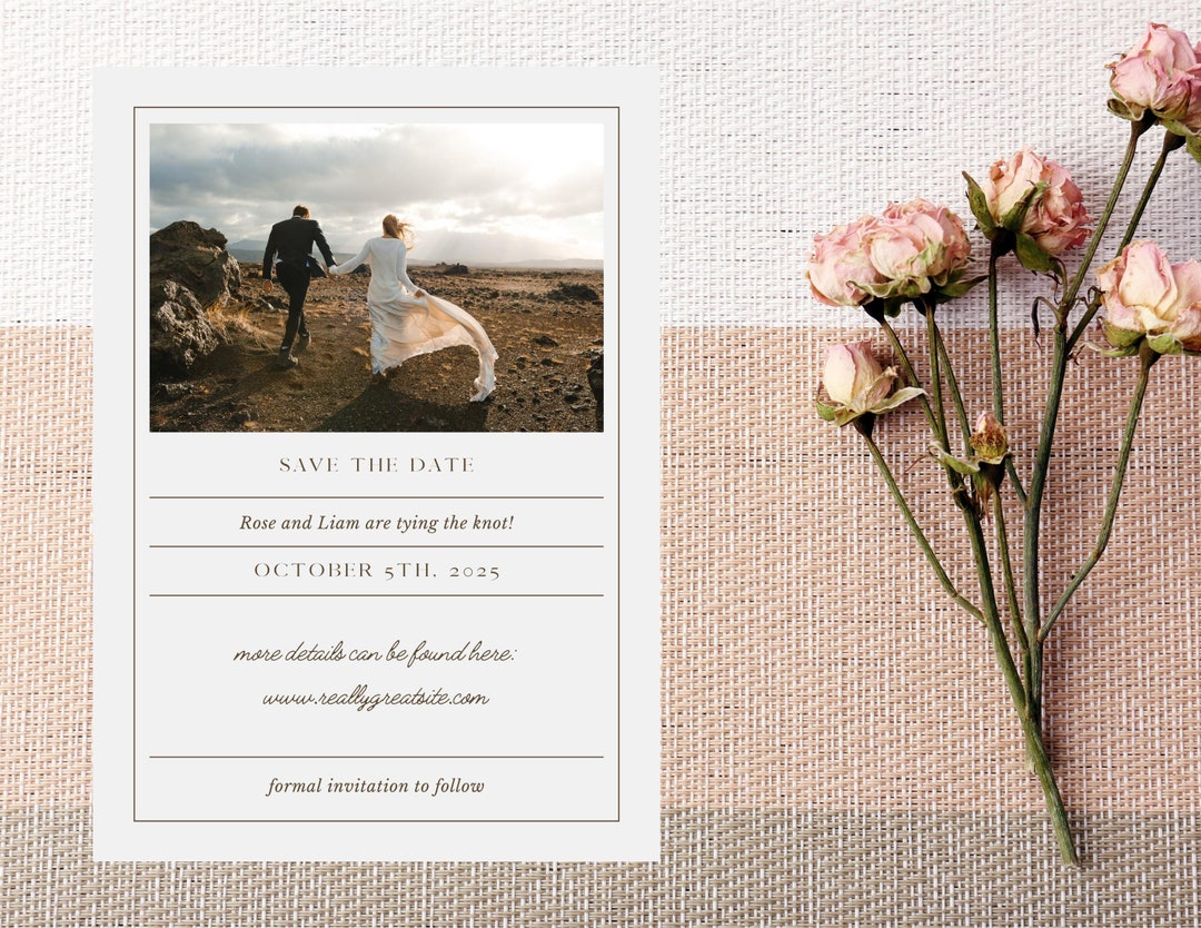 ELEGANT WEDDING POSTCARD 2025-2026 - Etsy