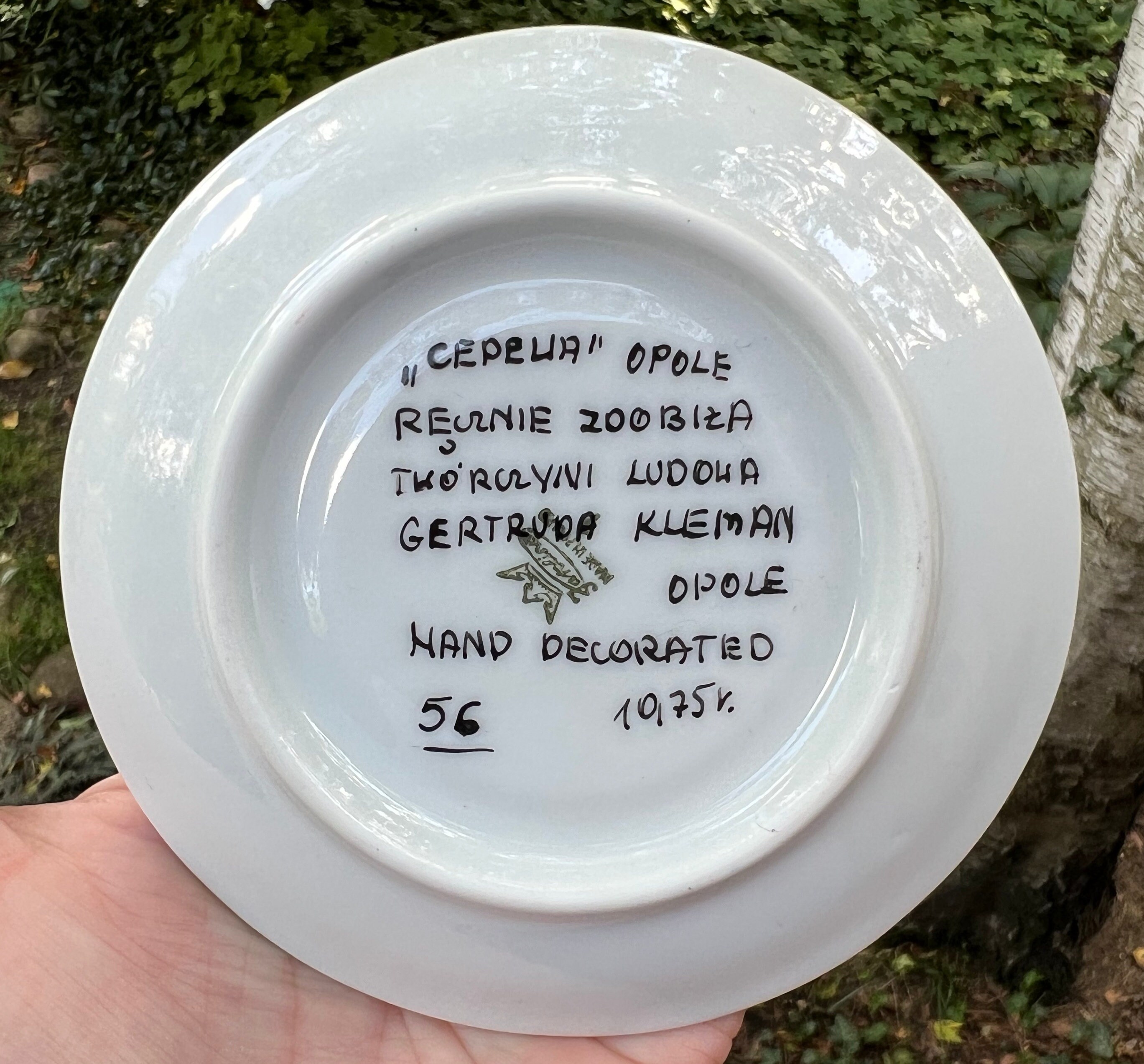 Cepelia Opole Hand Painted Tea Cup and Saucer Vintage Porcelain Made in ...
