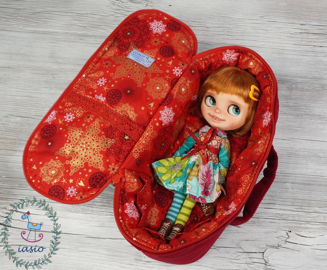Christmas Travel Bag Sleeping Length 32cm Protective Doll Case Blythe ...