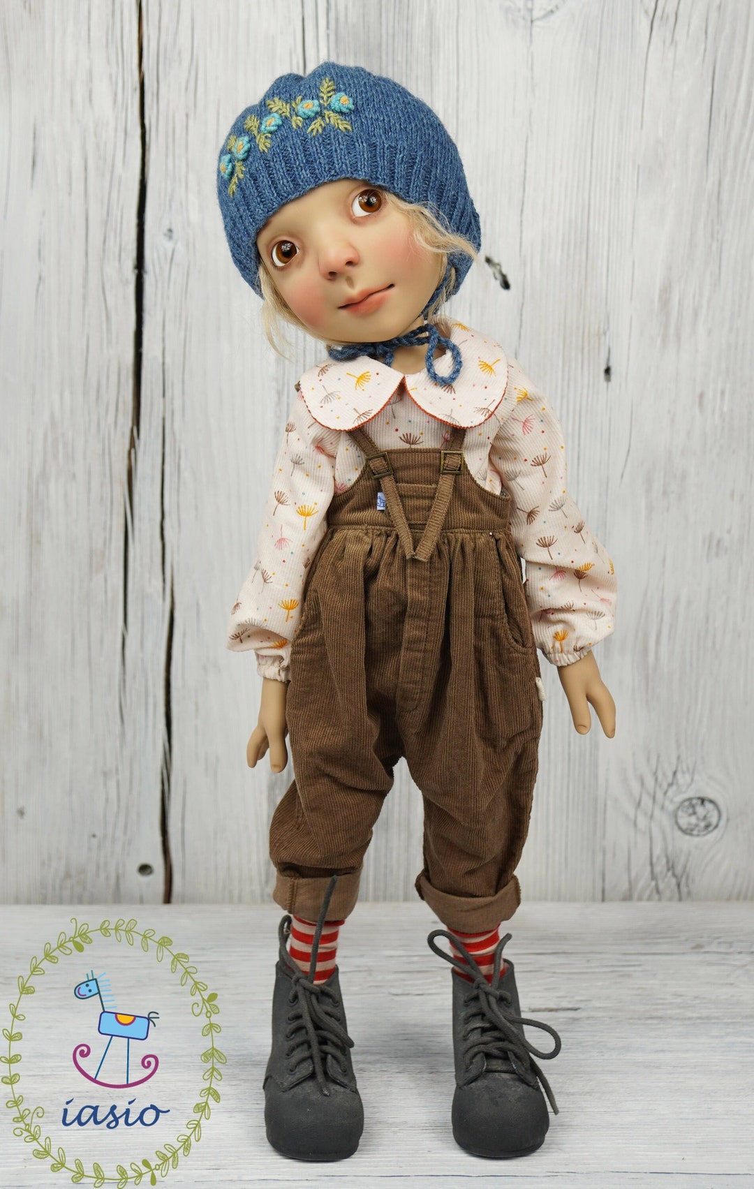 Overalls Cordury Brown for Dolls Like BIG Stella by Connie Lowe - Etsy