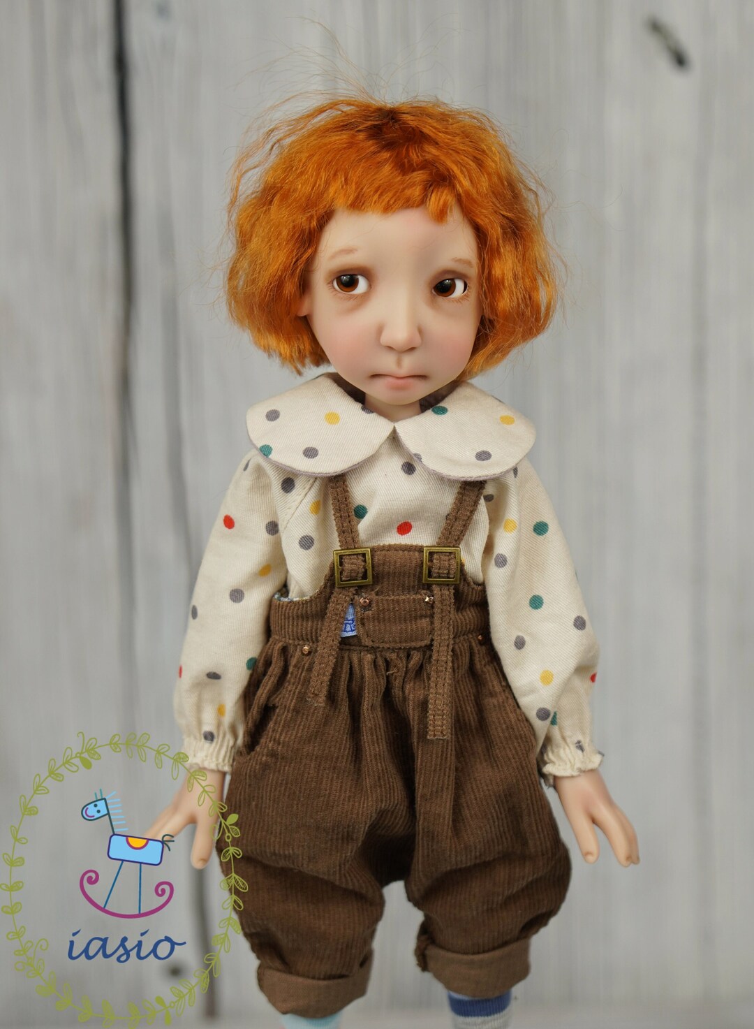 Overalls Cordury Brown for Dolls Like SMALL Stella by Connie Lowe Nora ...