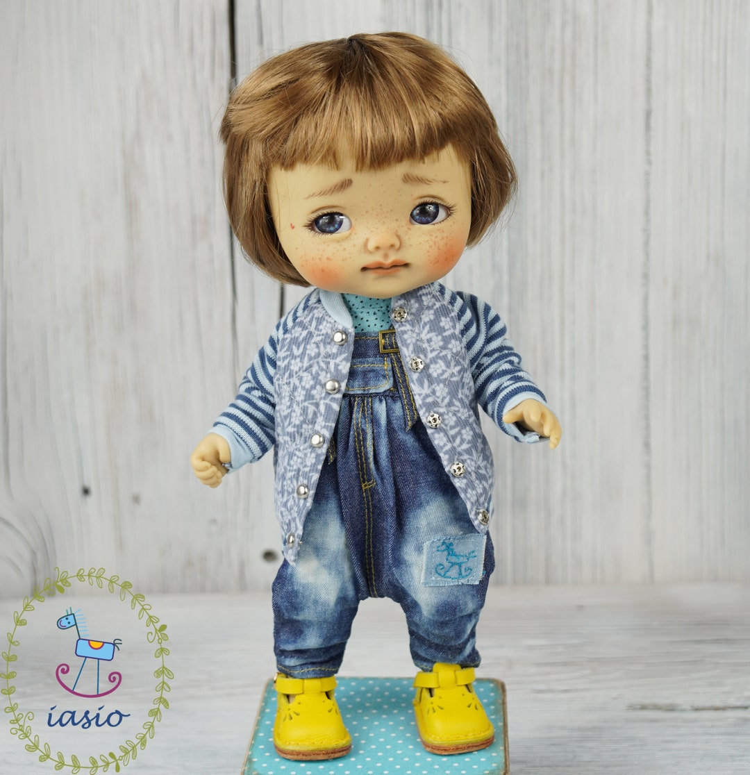 Blue Baseball Jacket Corduroy for Dolls Like YOSD Titus Frankie by ...