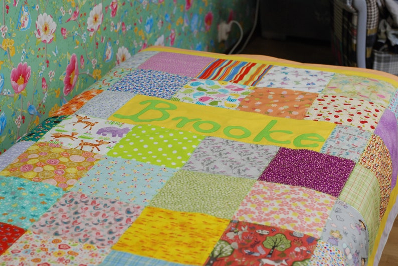 MADE TO ORDER Quilted Personalized Handmade Patchwork Quilt | Etsy