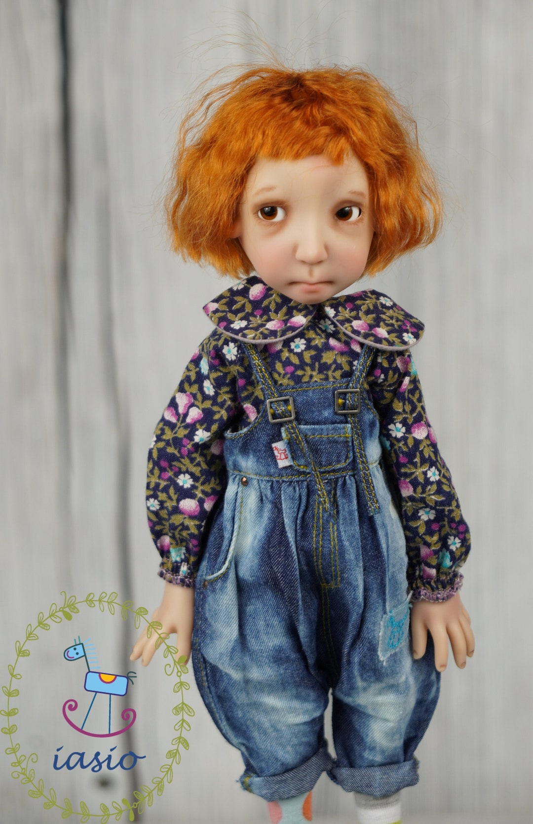 Overalls Denim Jeans for Dolls Like SMALL Stella by Connie Lowe Faylini ...