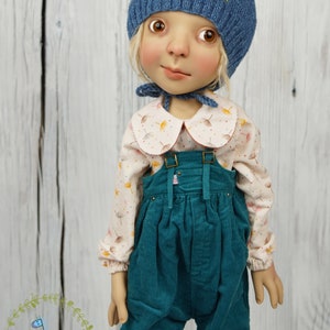 Overalls Cordury Petrol for Dolls Like BIG Stella by Connie Lowe - Etsy