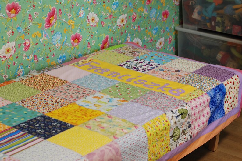 MADE TO ORDER Quilted Personalized Handmade Patchwork Quilt | Etsy